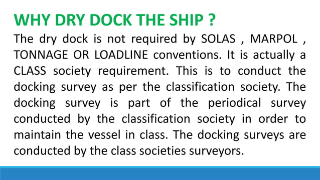 Ship dry docking | PDF