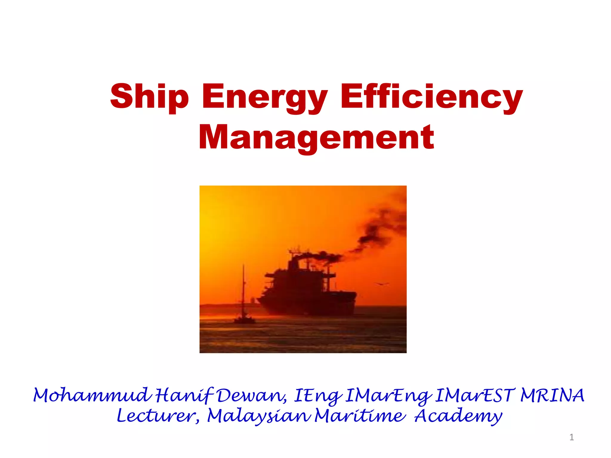 Ship Energy Efficiency Management-2016 | PDF