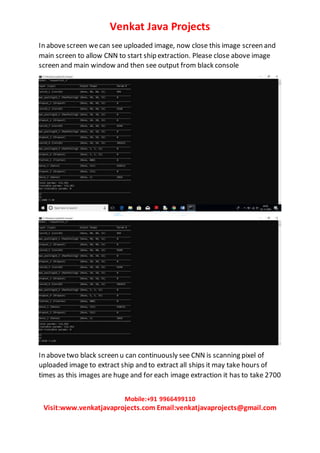 Ship extraction using post cnn from high resolution optical remotely ...