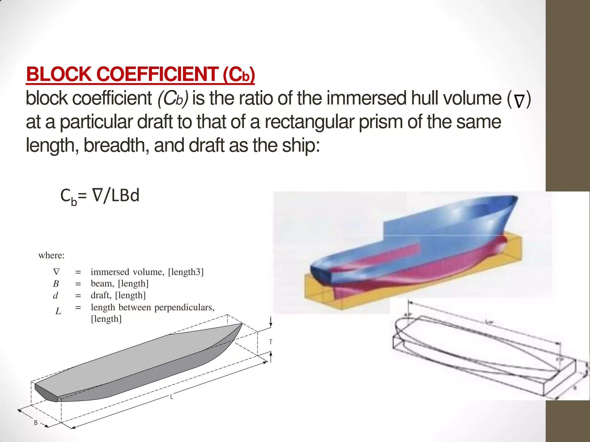 Ship Form Coefficients | PDF