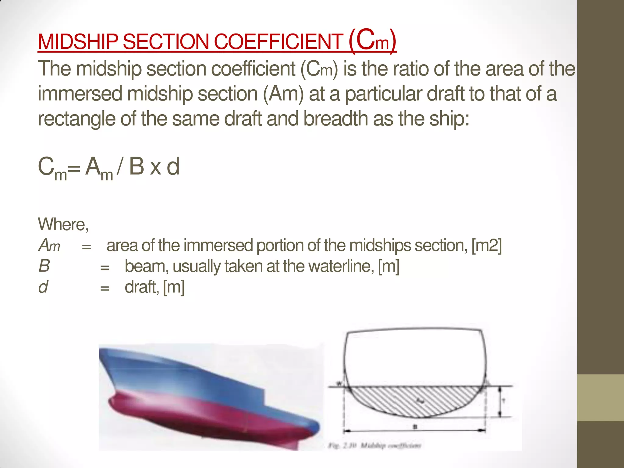 Ship Form Coefficients | PDF