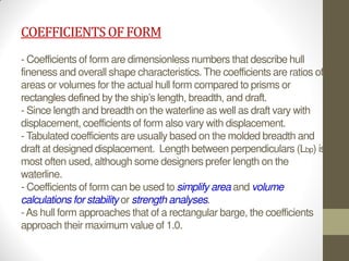 Ship Form Coefficients | PDF