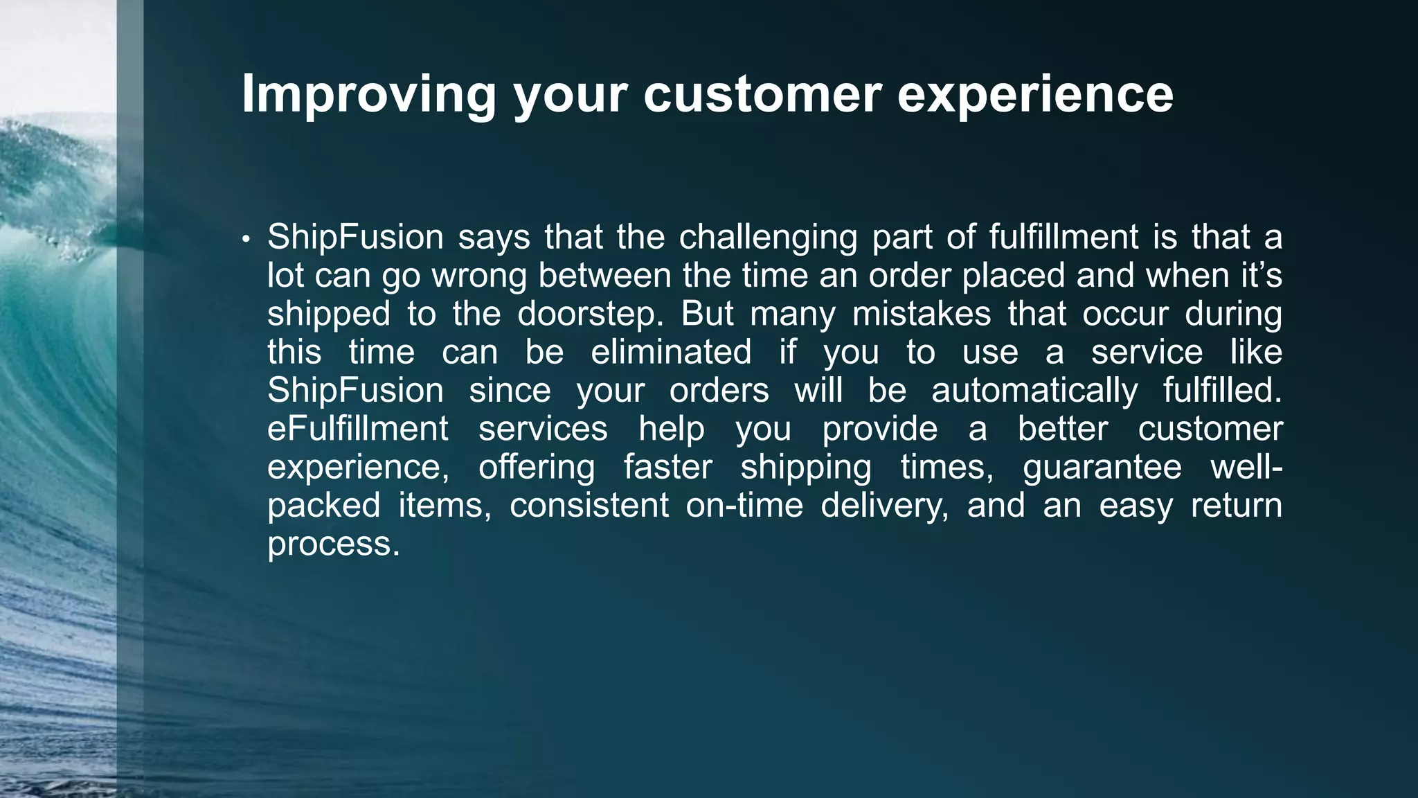 ShipFusion - What is efulfillment? | PPT