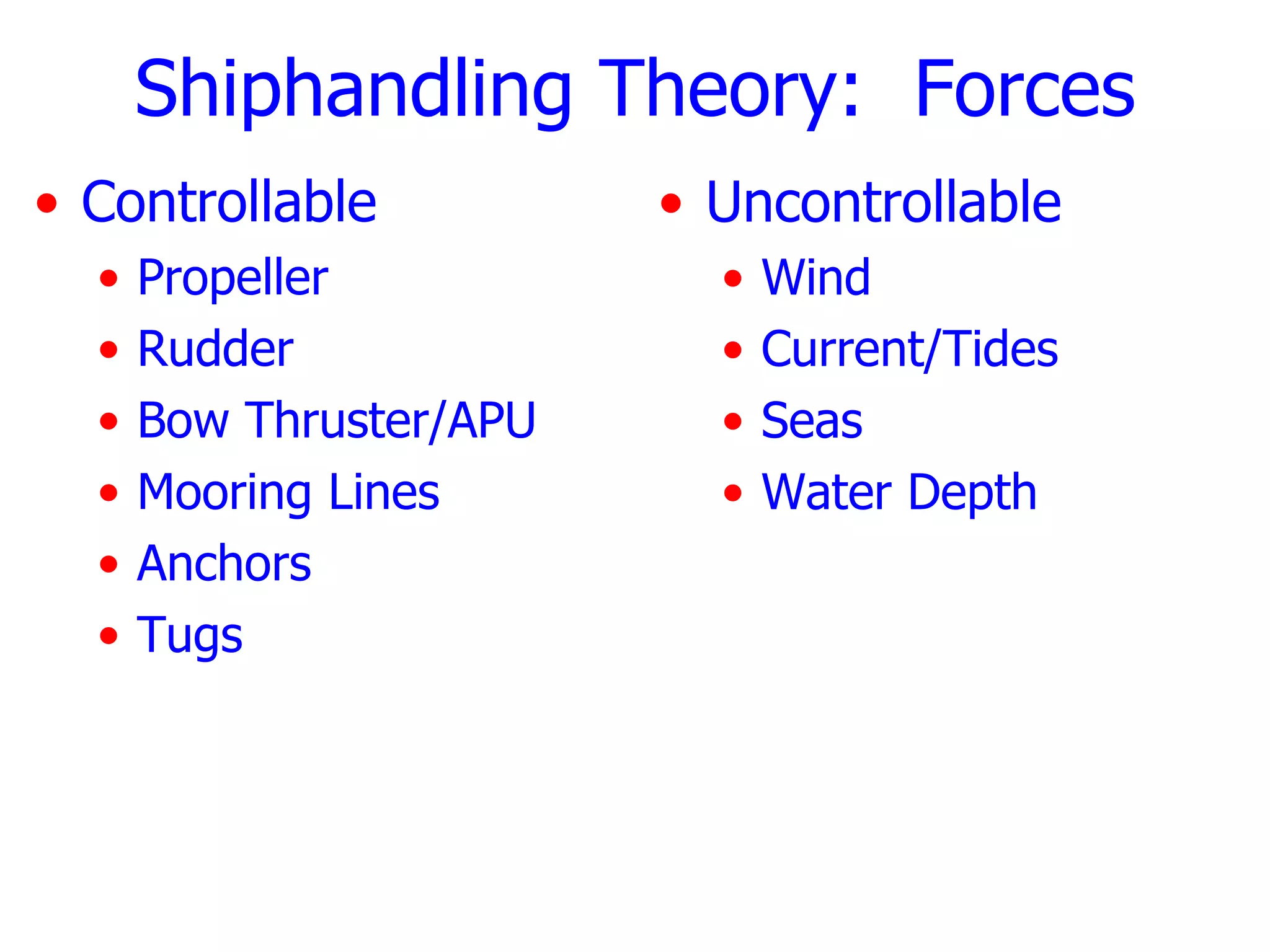 Ship handling | PPT