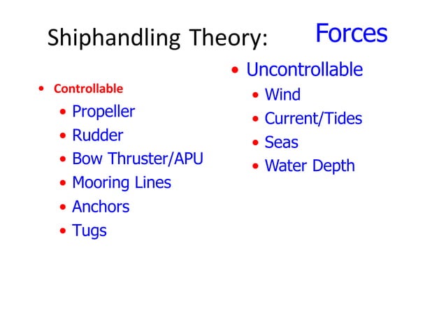 SHIP HANDLING AND MANOEUVERING BASICS.pptx | Cruises | Travel Type