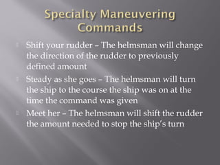 Ship handling basics | PPT