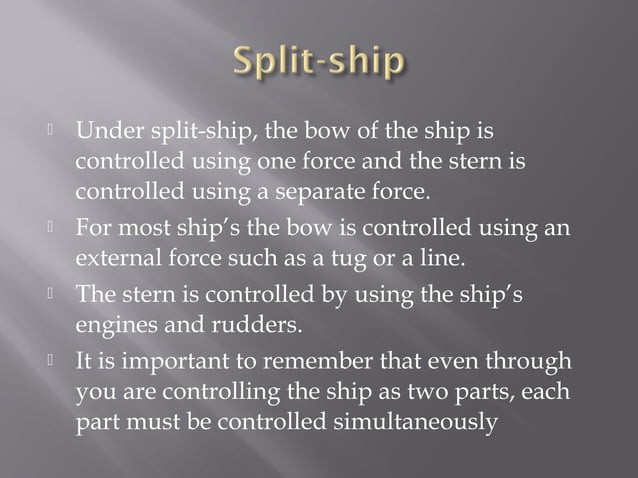 Ship handling basics | PPT | Cruises | Travel Type