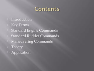 Ship handling basics | PPT