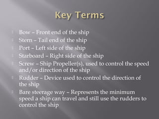 Ship handling basics | PPT