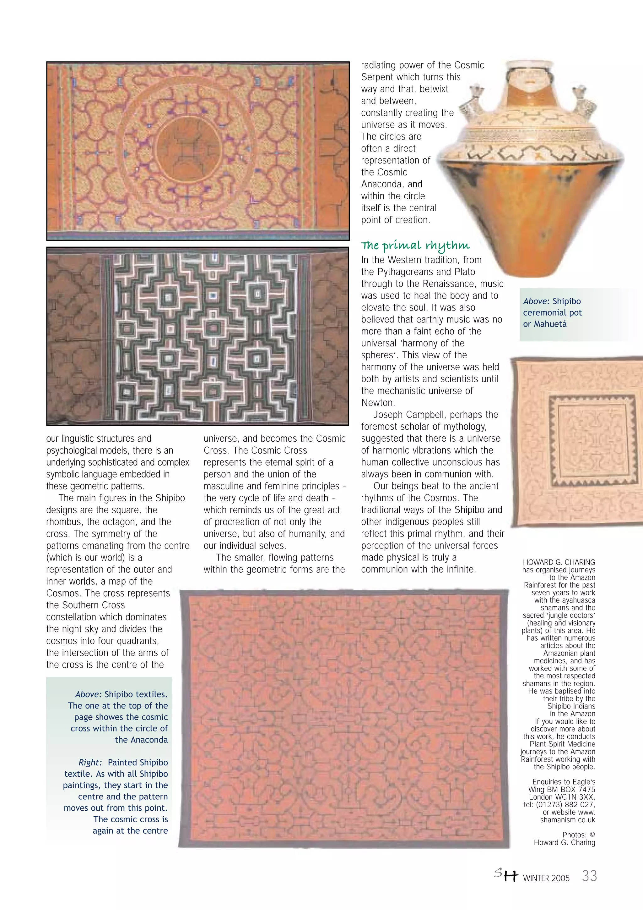 Communion with the Infinite - The Visual Music of the Shipibo | PDF