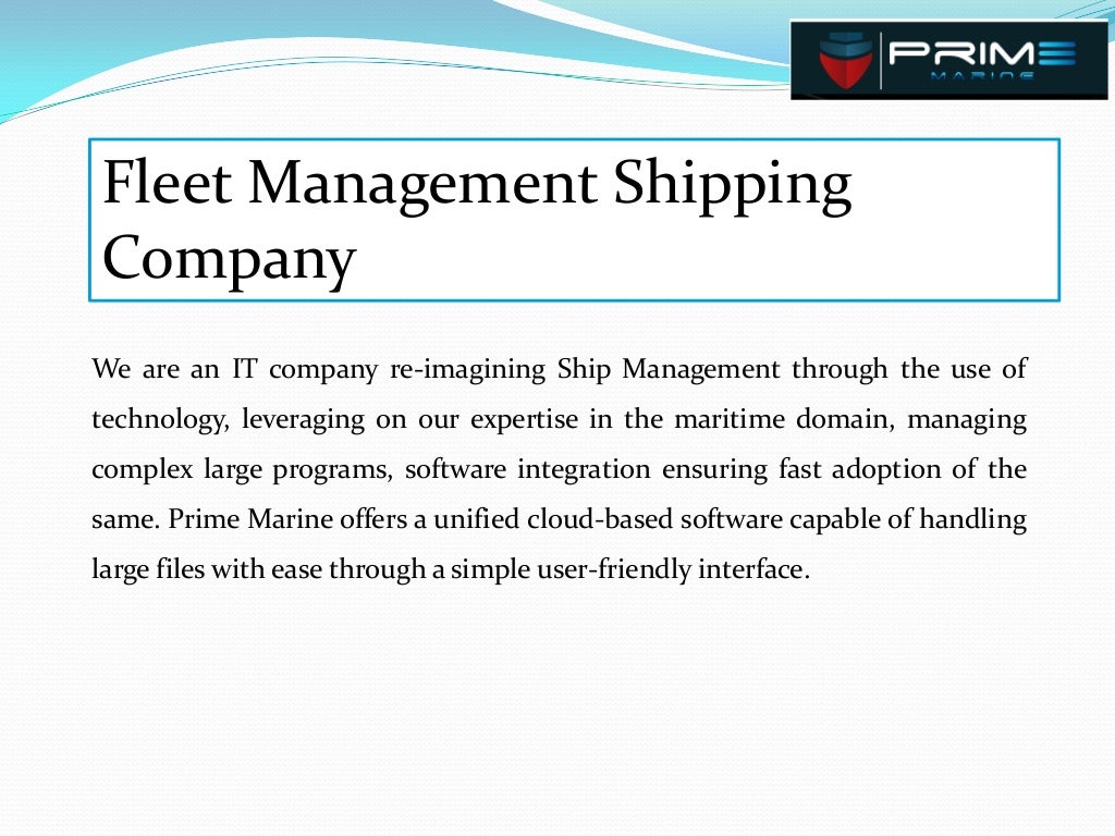 ship management software | PPT