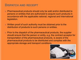 Shipment of Pharmaceutical Products | PPTX