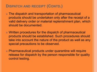 Shipment of Pharmaceutical Products | PPTX