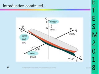 Ship motion in viscous flow under irregular waves | PPTX