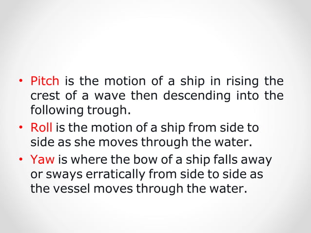 Ship Motion and Stresses | PPT | Physics | Science