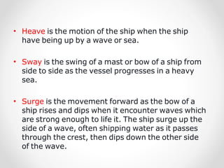Ship Motion and Stresses | PPT