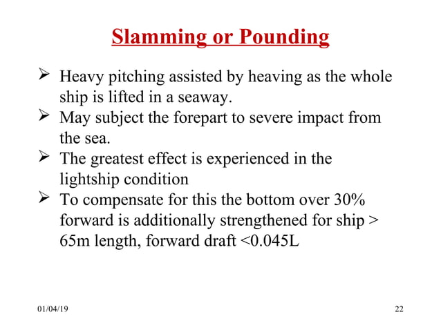 Ship Motion and Stresses | PPT | Physics | Science