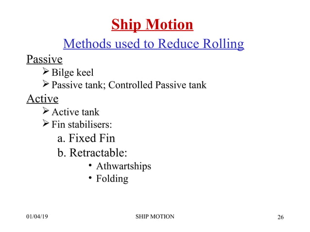 Ship Motion and Stresses | PPT | Physics | Science