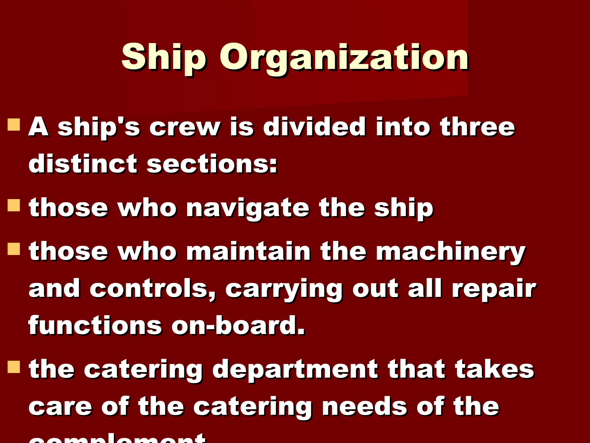 Ship Organization | PPT
