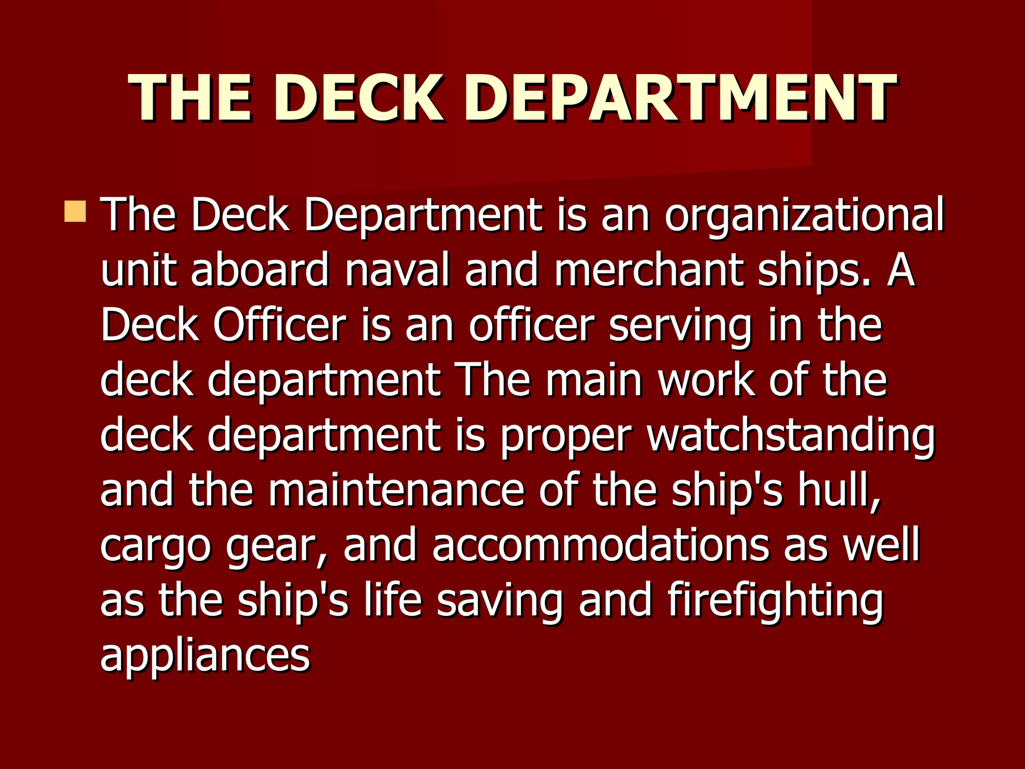 Ship Organization | PPT