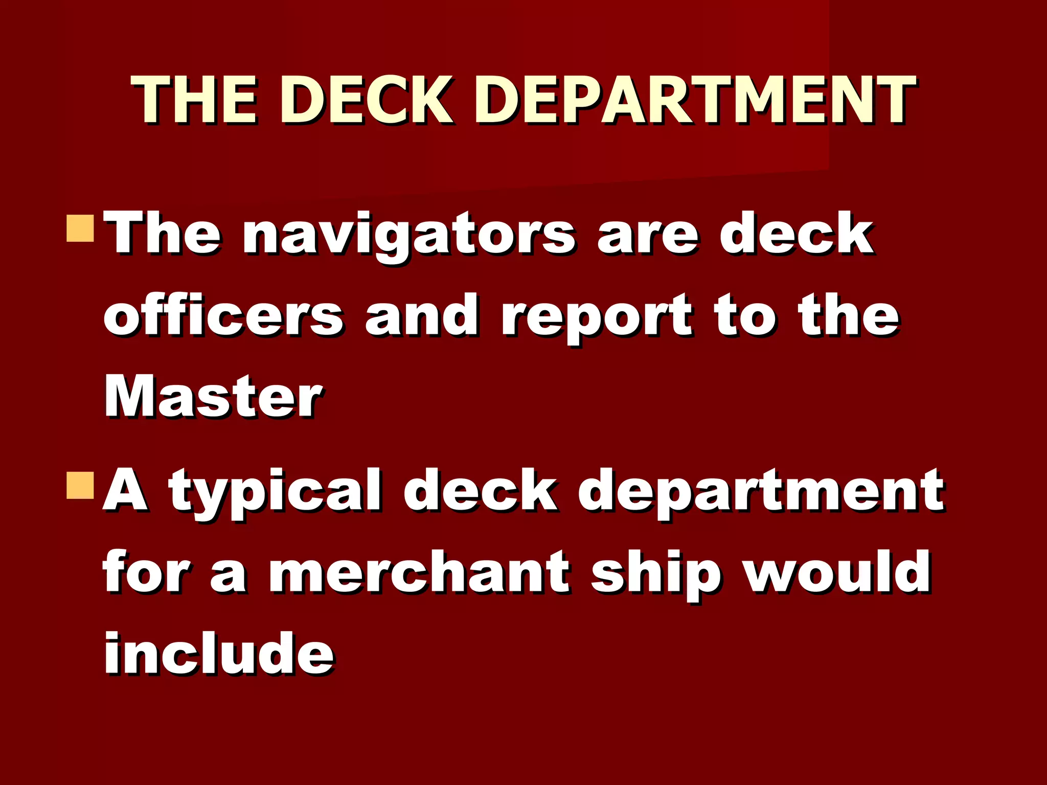 Ship Organization | PPT