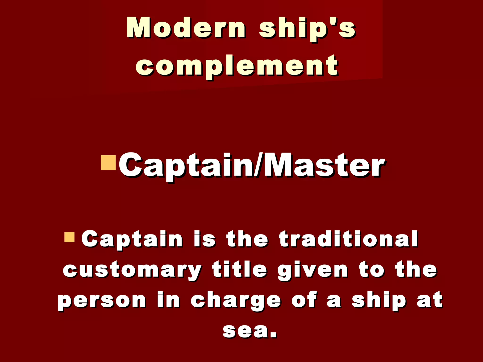 Ship Organization | PPT