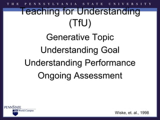 Faculty Development as Flexible Performance: Towards a Competency-Based ...