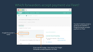 Fleet Booking & Payment platform - Shipper's guide | PPT