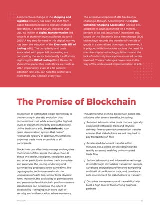 Blockchain E-Bill of Lading: Unlocking Potential & Security | PDF
