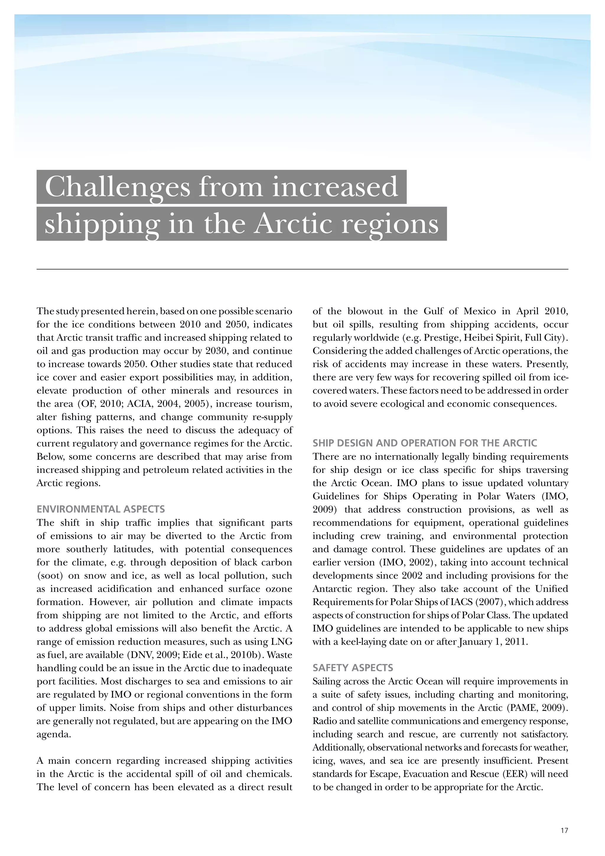 Shipping Across The Arctic Ocean Position Paper | PDF