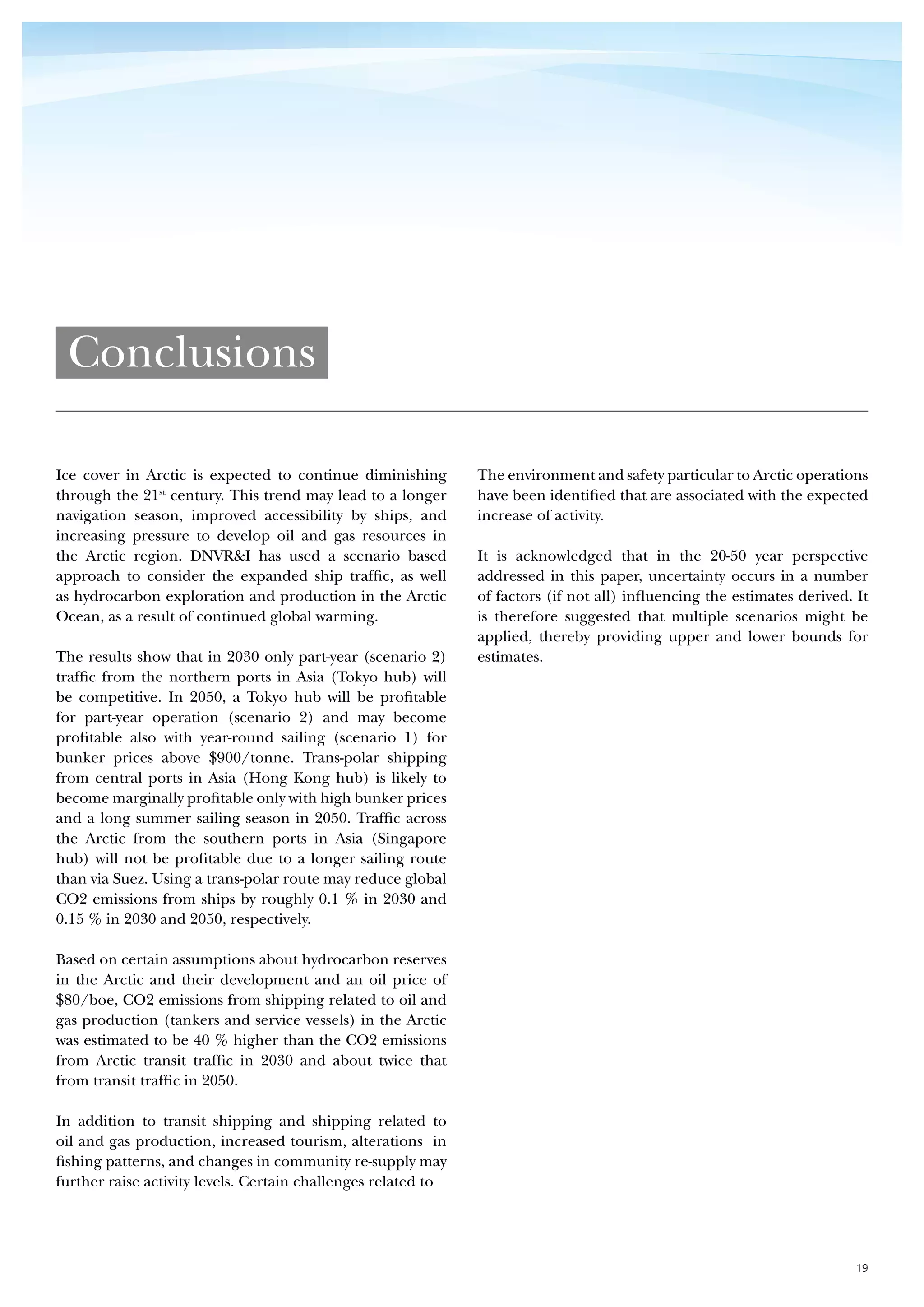 Shipping Across The Arctic Ocean Position Paper | PDF