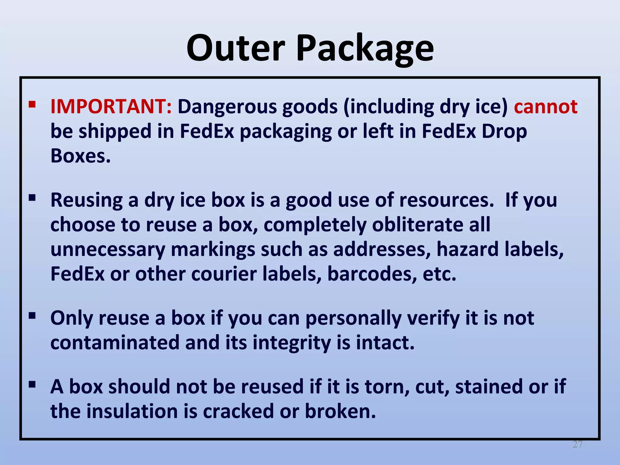 Wayne State University - Shipping Biological Substances and Dry Ice ...