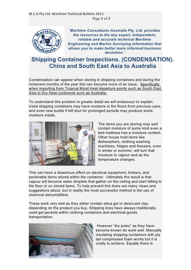 Shipping Container Inspections