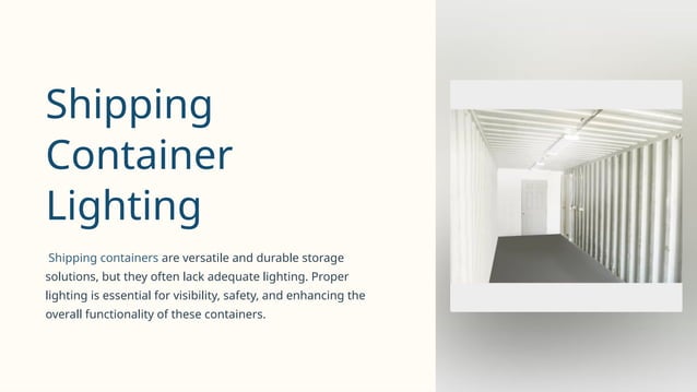 Shipping Container Lighting - Sun In One | PPT