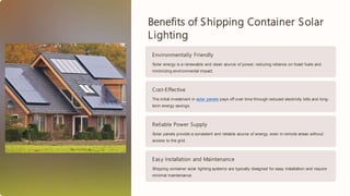 Shipping Container Solar Lighting - Sun In One | PPT