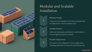 Shipping Container Solar Lighting - Sun-In-One | PPT
