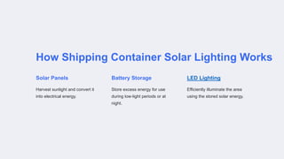 Shipping container solar lighting Wilmington | PPT
