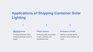 Shipping container solar lighting Wilmington | PPT
