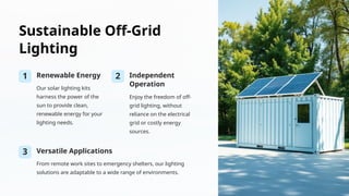 Shipping Container Solar Lighting Kits - Sun In One | PPTX
