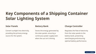 Shipping Container Solar Lighting Kits - Sun-In-One | PPTX
