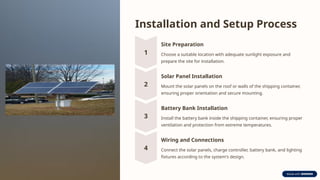 Shipping Container Solar Lighting Kits - Sun-In-One | PPTX