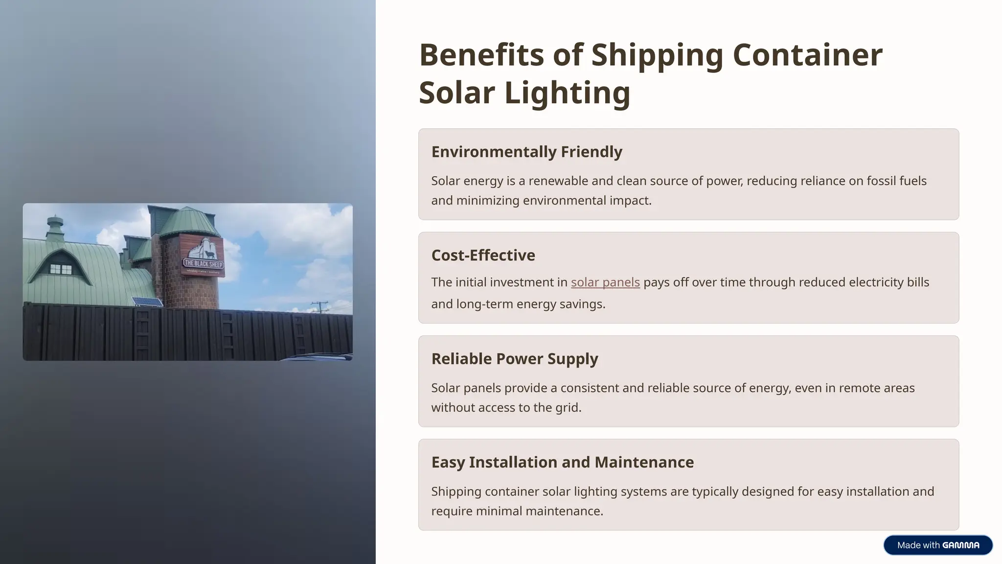 Shipping Container Solar Lighting Kits.pptx