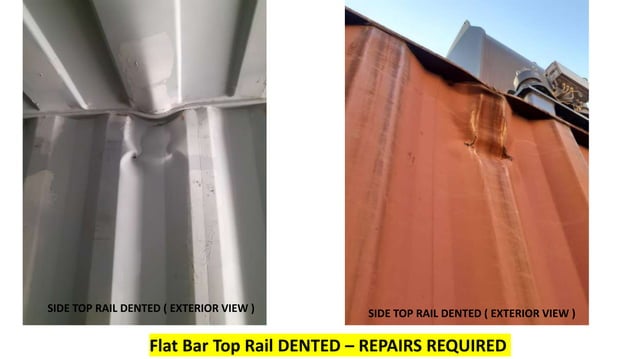 Shipping Container Top Side Rail Damages | PPTX