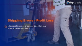 Reducing Shipping Costs with ShipConsole Multi Carrier Shipping ...