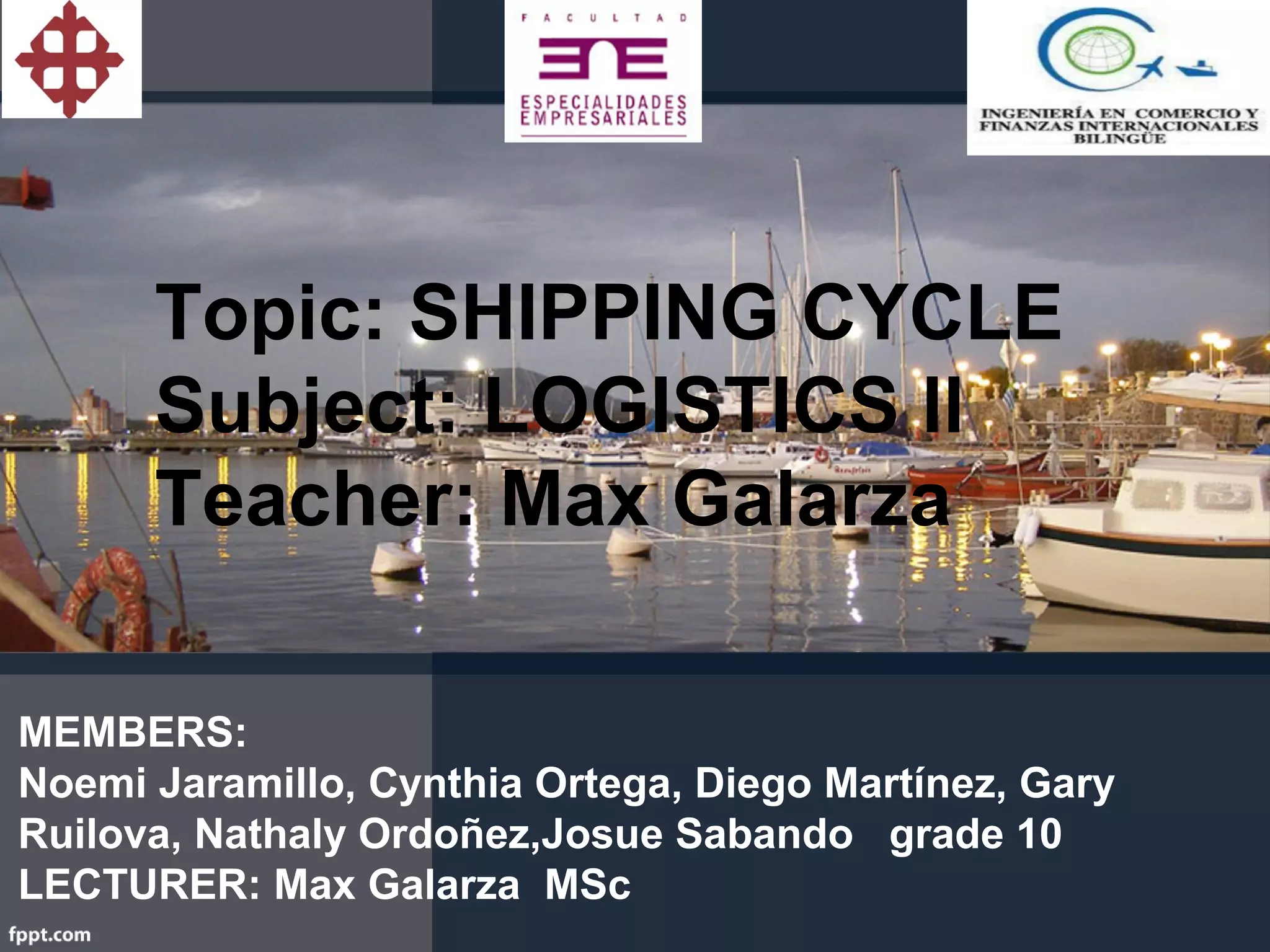 Shipping cycle in maritime transport | PPT | Logistics and ...