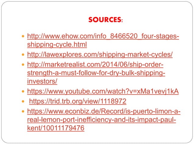 Shipping cycles | PPTX | Cruises | Travel Type