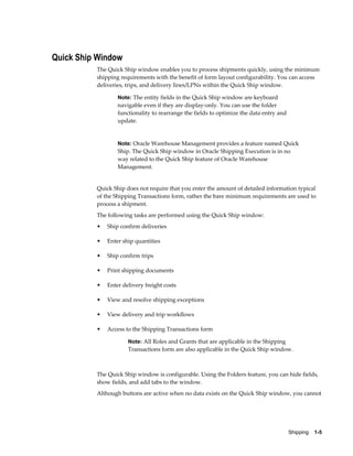 Shipping execution user guide r12 | PDF