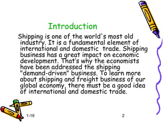 Shipping & freight | PPT | Cruises | Travel Type