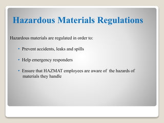 Shipping hazardous materials | PPTX