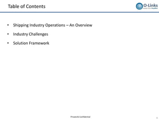 Shipping industry planning, optimization & scheduling | PDF